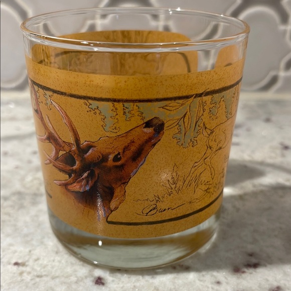 Avon | Dining | Avon Wildlife Series Deer Whiskey Glass Vintage | Poshmark